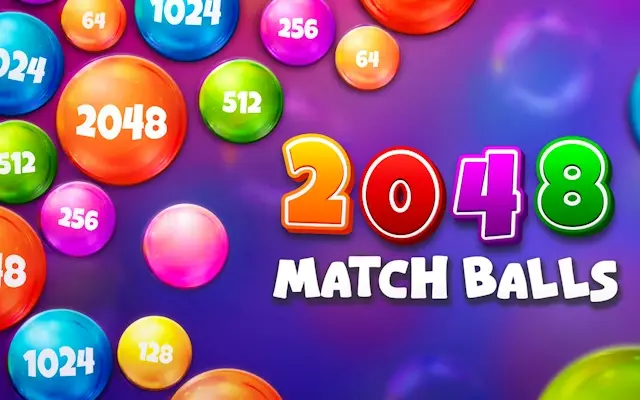 2048 Match Balls juego de puzzle centrado
